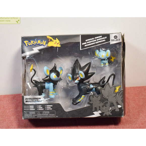 Jada Toys | Toys | Pokmon Shinx Luxio And Luxray Select Evolution ...